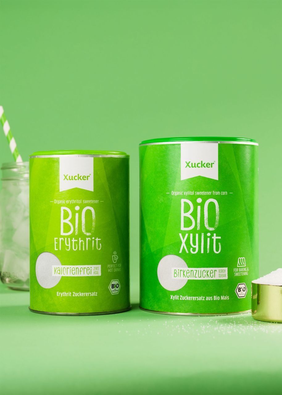 Bio Süßungsmittel-Set – Xylit & Erthrit – zuckerfrei süßen